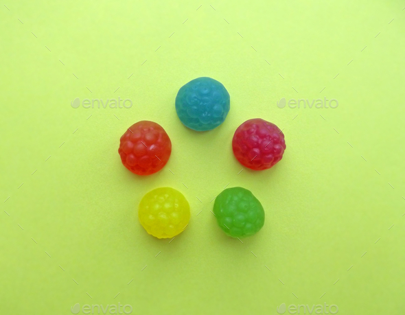 Gummy candy in a circle Stock Photo by iheartcreative | PhotoDune