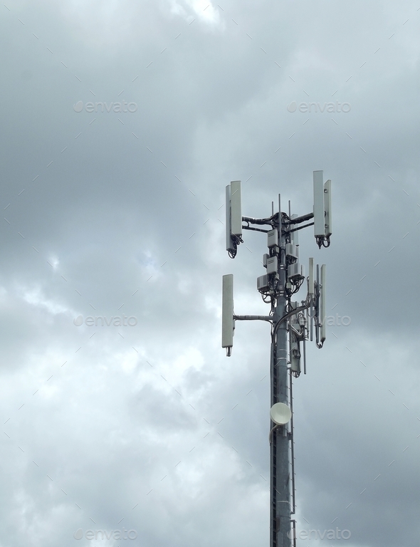 Cell phone reception tower Stock Photo by iheartcreative | PhotoDune