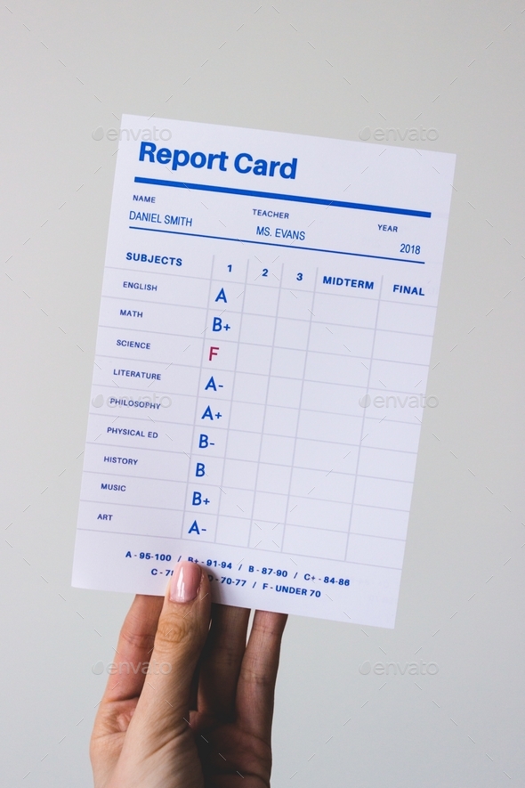 Report Card Stock Photo by jennimareephoto | PhotoDune