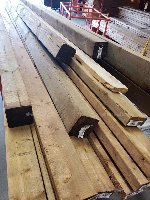 Cedar wood posts to build a deck or pergola or any other outdoor ...
