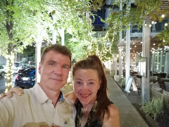 Happily married mature couple, going out, Stock Photo by polga2 | PhotoDune