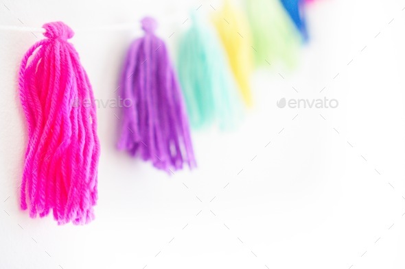 Colorful party banner on white background with copy space Stock Photo ...