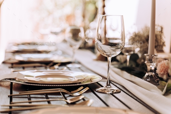 Fancy Formal table setting event decor Stock Photo by Elisall | PhotoDune