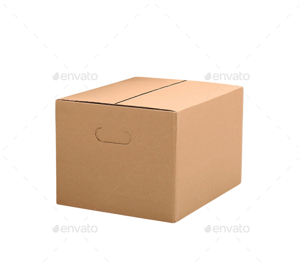 simple brown carton box Stock Photo by photobalance | PhotoDune