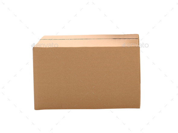 simple brown carton box Stock Photo by photobalance | PhotoDune