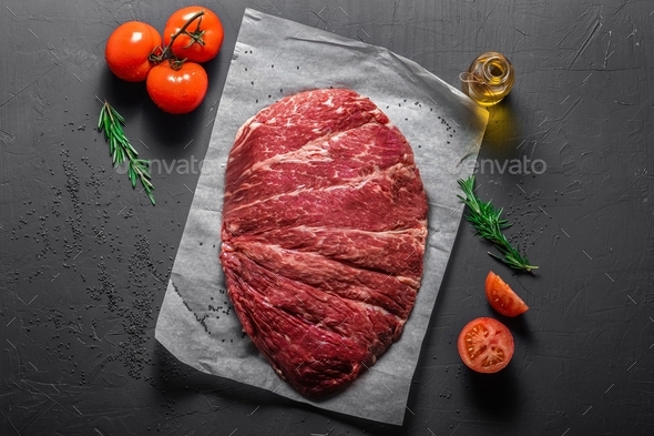 Steak - a slice of meat from the fleshy part of a beef carcass. The ...