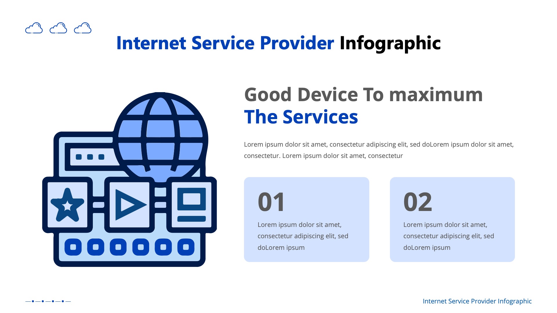 Internet Service Provider Infographic PowerPoint, Presentation Templates