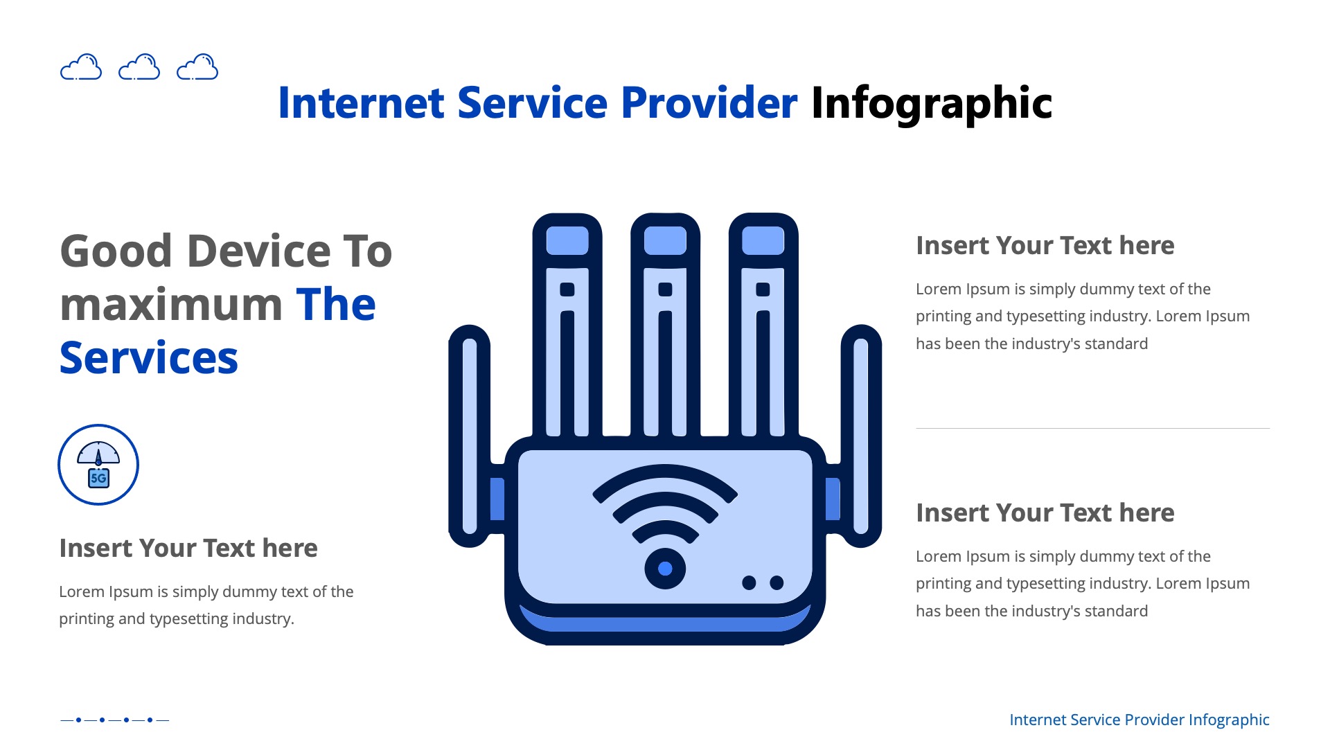 Internet Service Provider Infographic Google Slides, Presentation Templates