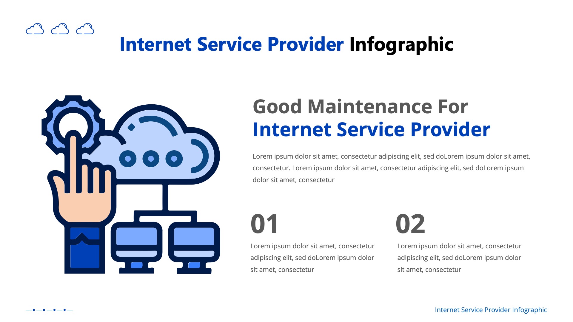 Internet Service Provider Infographic Google Slides, Presentation Templates