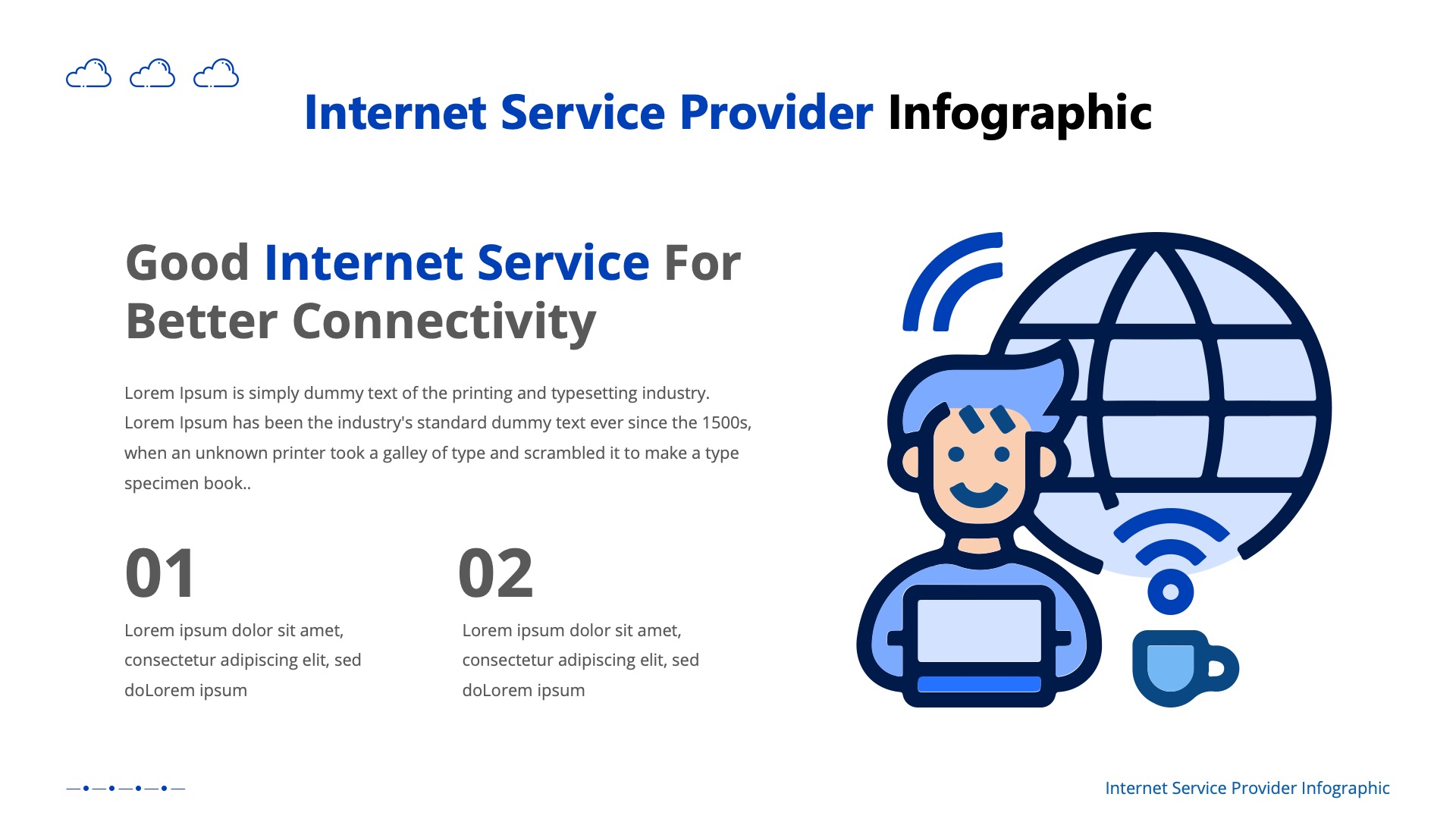 Internet Service Provider Infographic Google Slides, Presentation Templates