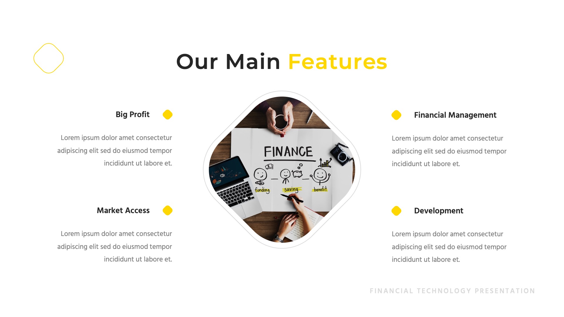 Moneasy - Financial Technology Presentation Keynote, Presentation Templates