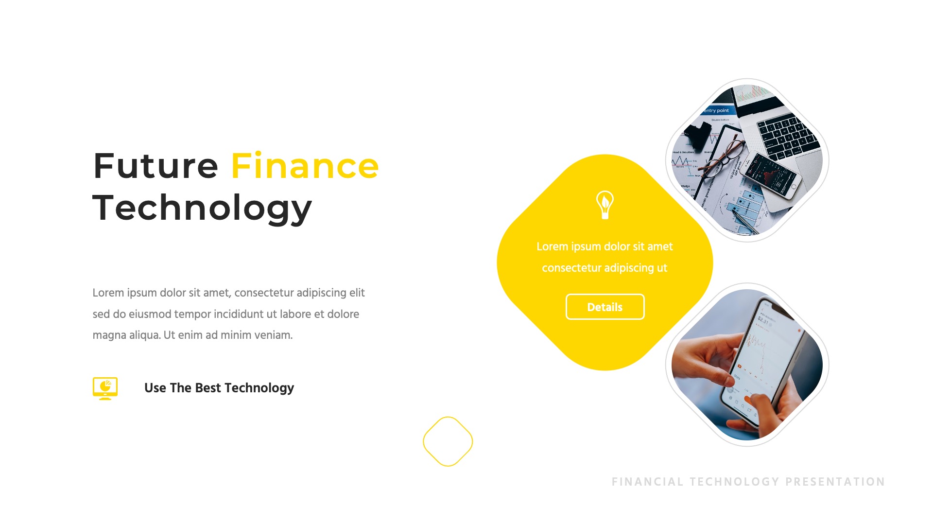 Moneasy - Financial Technology Presentation Keynote, Presentation Templates