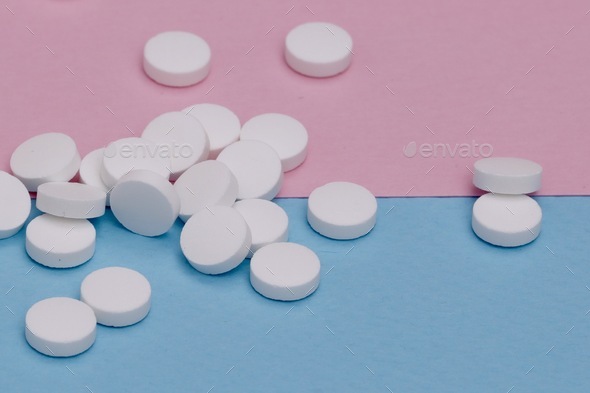 Pils on the table, flu, health, medication, antibiotics, pharmacy ...