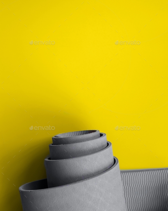 colors of the year 2021 pantone illuminating & Ultimate gray. yoga mat ...