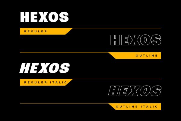 Hexos, Fonts | GraphicRiver