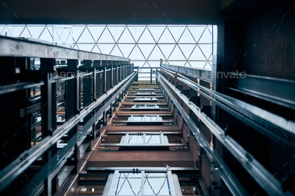 Open elevator lift shaft Stock Photo by travelarium | PhotoDune