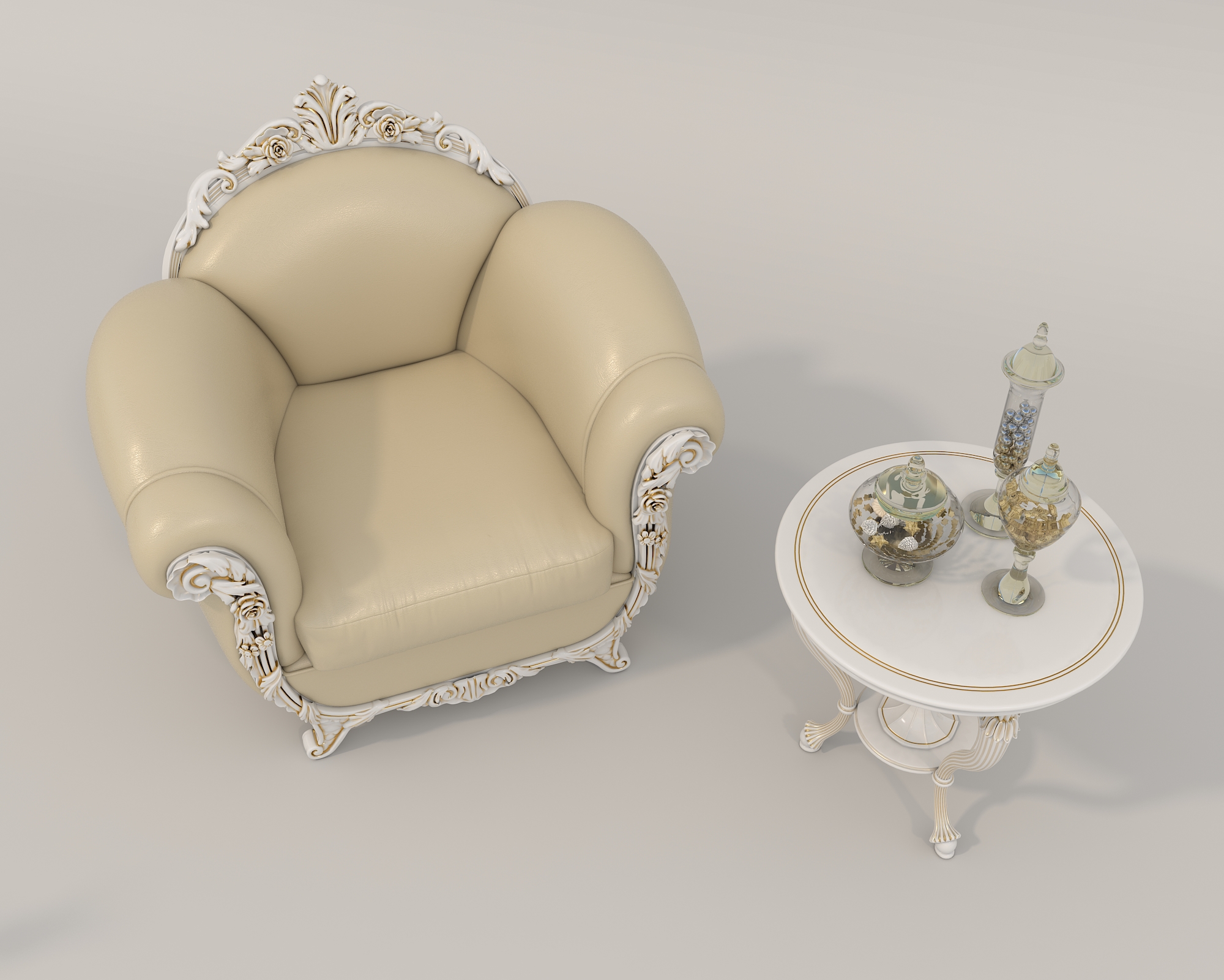 European Style Coffee Table and Armchairs 2 by nhattuankts | 3DOcean