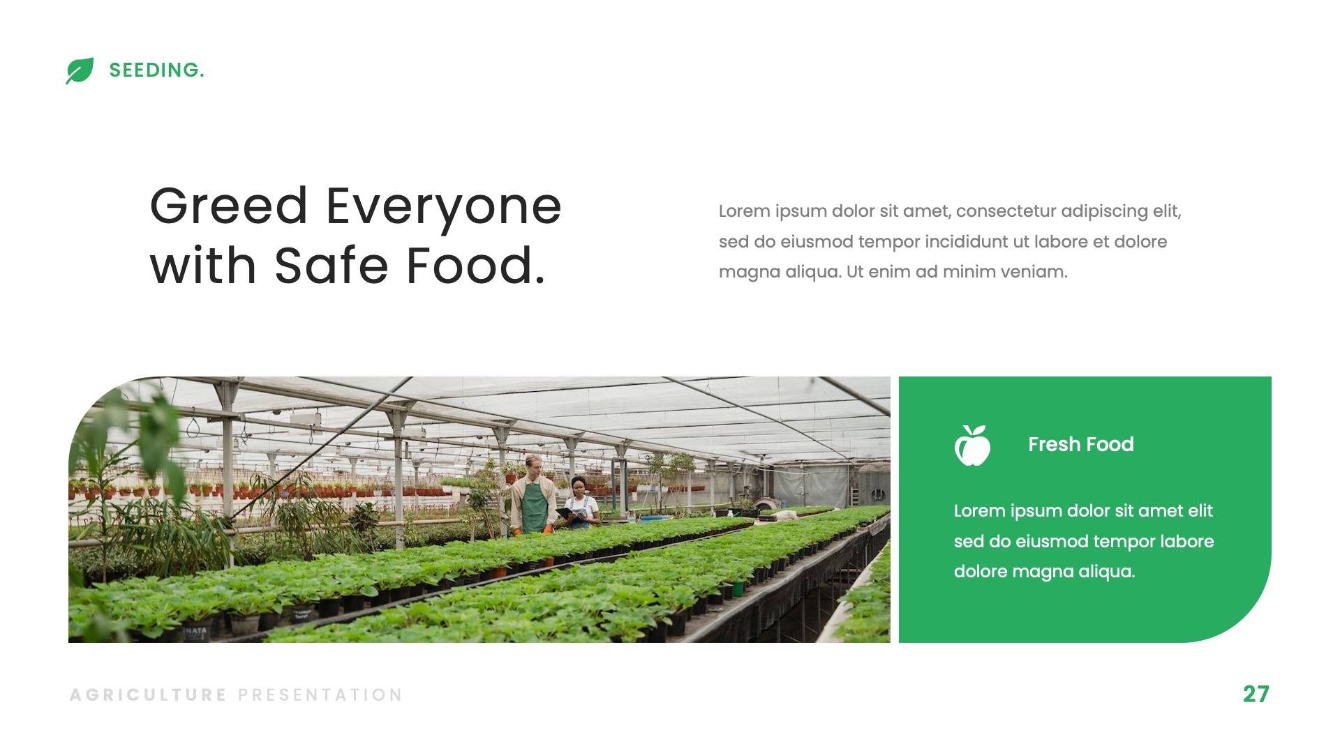 Seeding - Agriculture Presentation PowerPoint, Presentation Templates