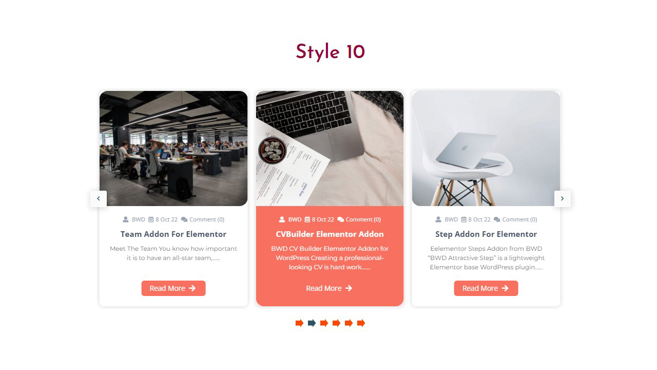 Creative Post Carousel Addon for Elementor by BestWpDeveloper | CodeCanyon