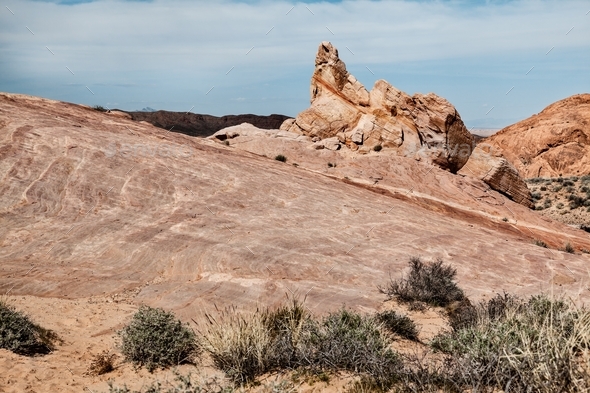 Rick formation at Valley of Fire State Park in Nevada, USA Stock Photo ...