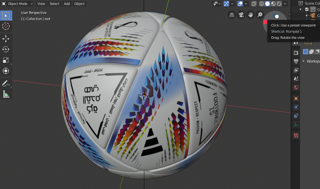 FIFA World Cup 2022 Adidas Al Rihla 3D Model With 2K Texture And 3D ...