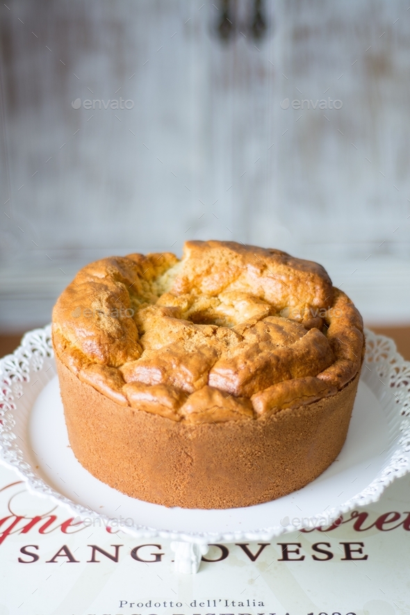 Angel Food Cake. Sponge cake Stock Photo by jdvolcan | PhotoDune