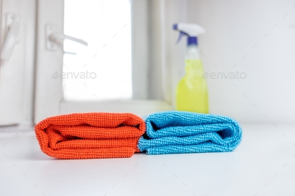 Room cleaning. Washing windows. Harvesting and cleaning equipment ...