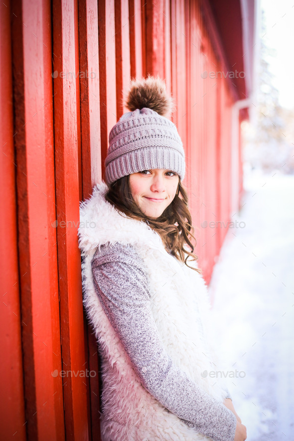 Gen z girl in winter clothes Stock Photo by breejeanjohnson | PhotoDune
