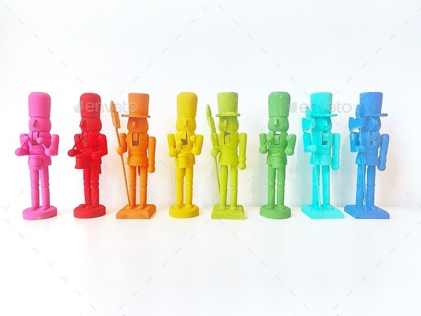 Colorful nutcrackers Stock Photo by breejeanjohnson | PhotoDune