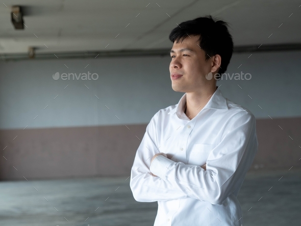 Businessman boss manager company office handsome smart person standing ...