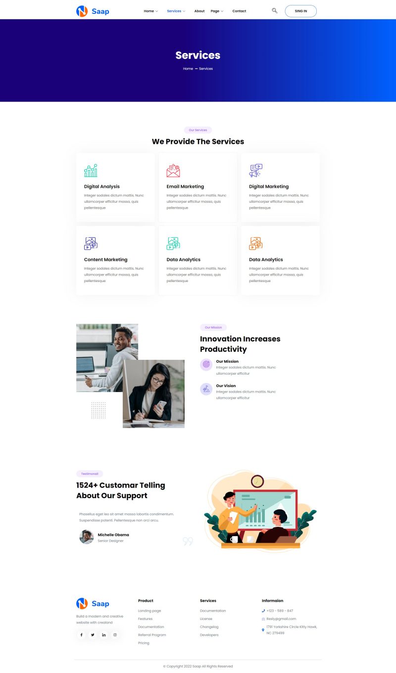 Saap - Saas & Software Elementor Template Kit by designTone | ThemeForest