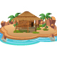Vector Island Nature illustration, Graphics | GraphicRiver