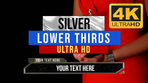 Silver Styled Lower Thirds, Motion Graphics | VideoHive