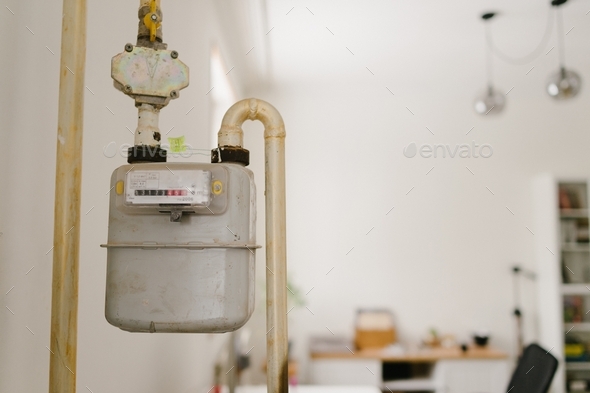 gasometer at home, gas counter, Stock Photo by Nadiastep | PhotoDune