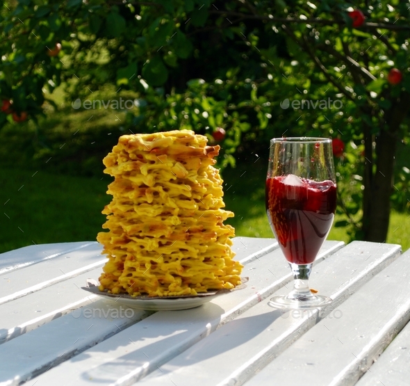 Shakotis - the national Lithuanian baking, close up. Stock Photo by bodan22
