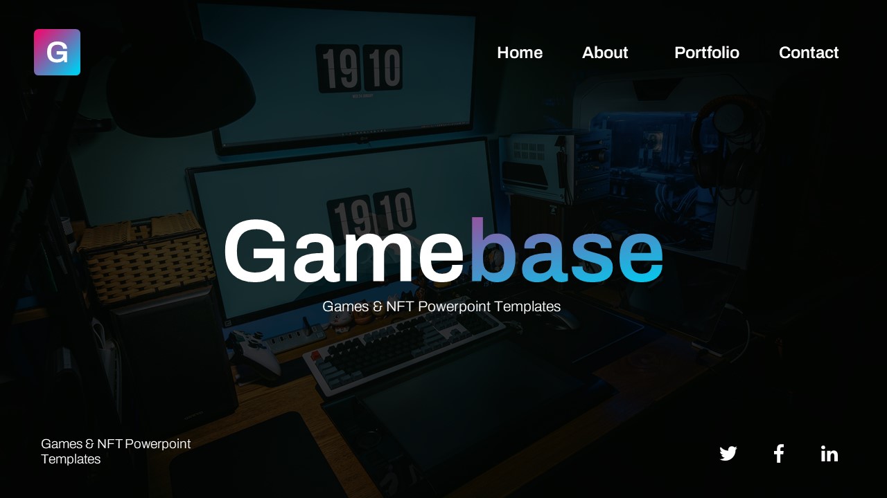 Gamebase - NFT & Game Studio Keynote Template, Presentation Templates
