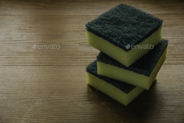 Scouring pad sponging pads for household chores cleaning. Cleaning ...