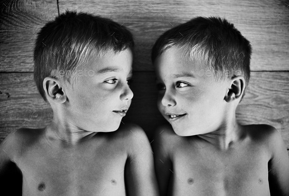 Twin brothers identical Stock Photo by hwilson8 | PhotoDune