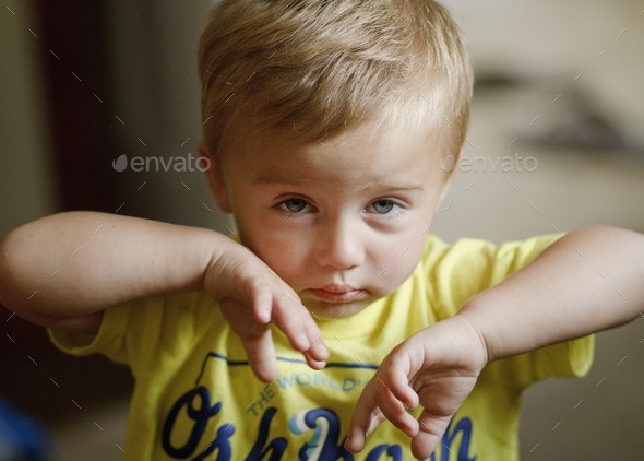 Sad little boy face Stock Photo by hwilson8 | PhotoDune