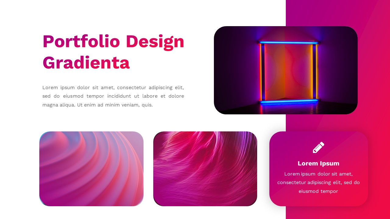 Gradienta - Creative Gradient Google Slides Template by Sanstive ...