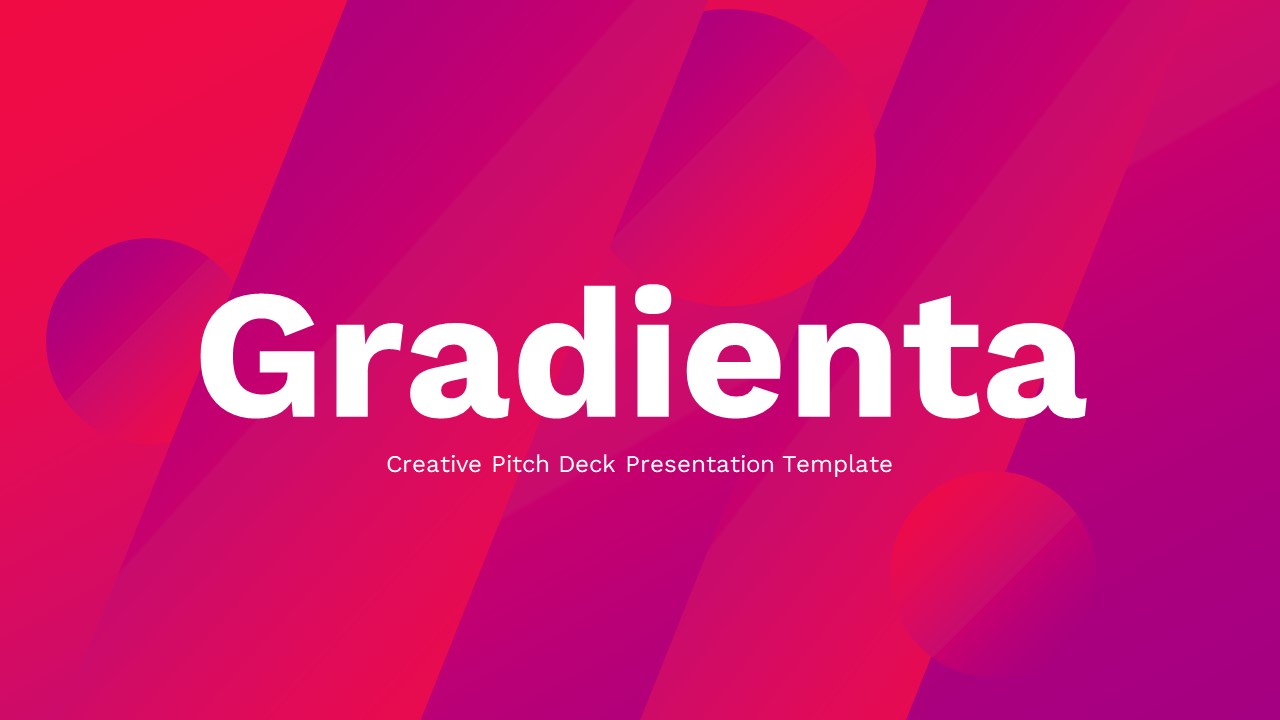 Gradienta - Creative Gradient Google Slides Template by Sanstive ...