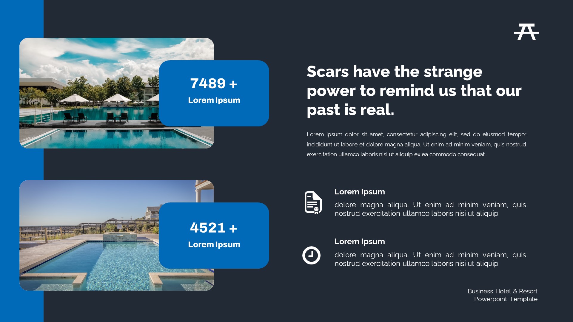 Hothel - Luxury Hotel Google Slides Template, Presentation Templates