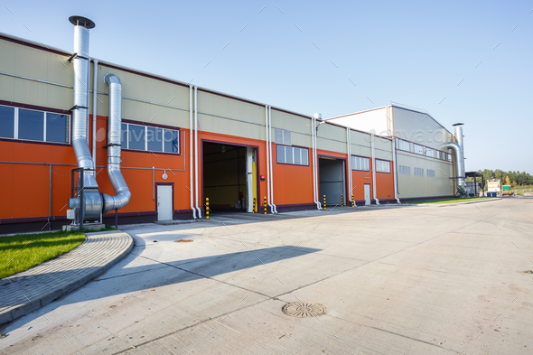 Modern waste recycling processing plant. Separate garbage collection ...