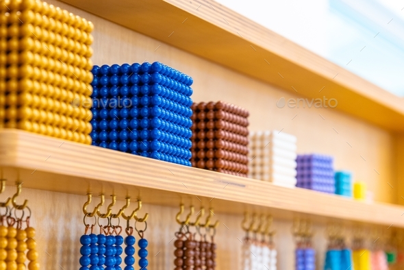 Montessori bead chain lesson for math in Elementary school classroom ...