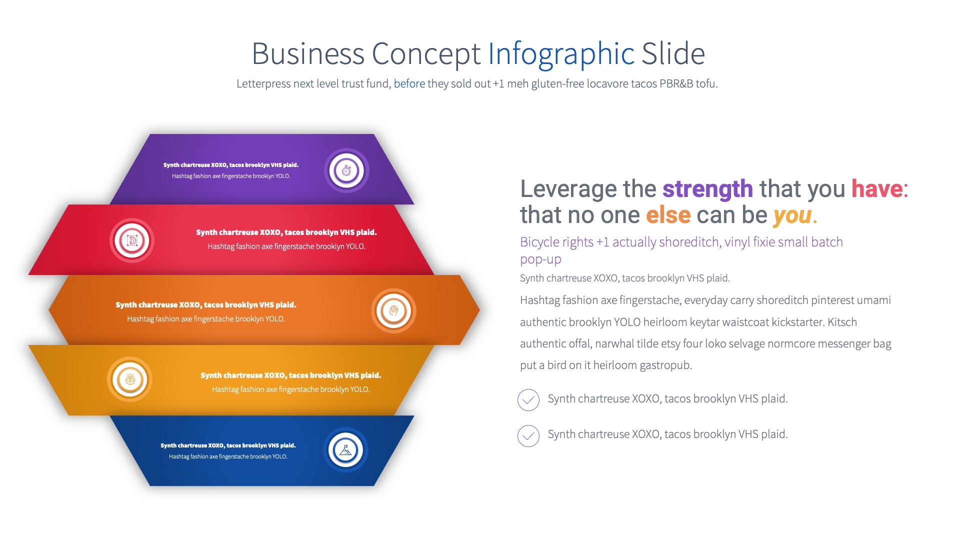 Business Concept - PowerPoint Infographics Slides, Presentation Templates