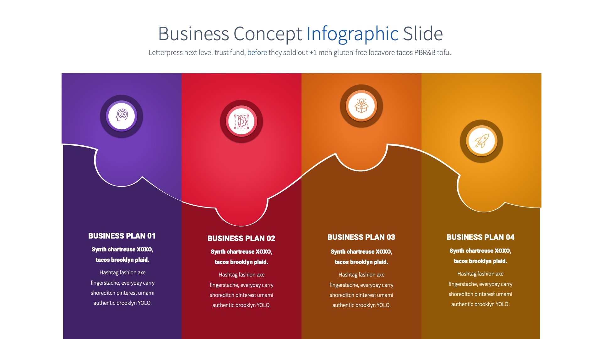 Business Concept - PowerPoint Infographics Slides, Presentation Templates