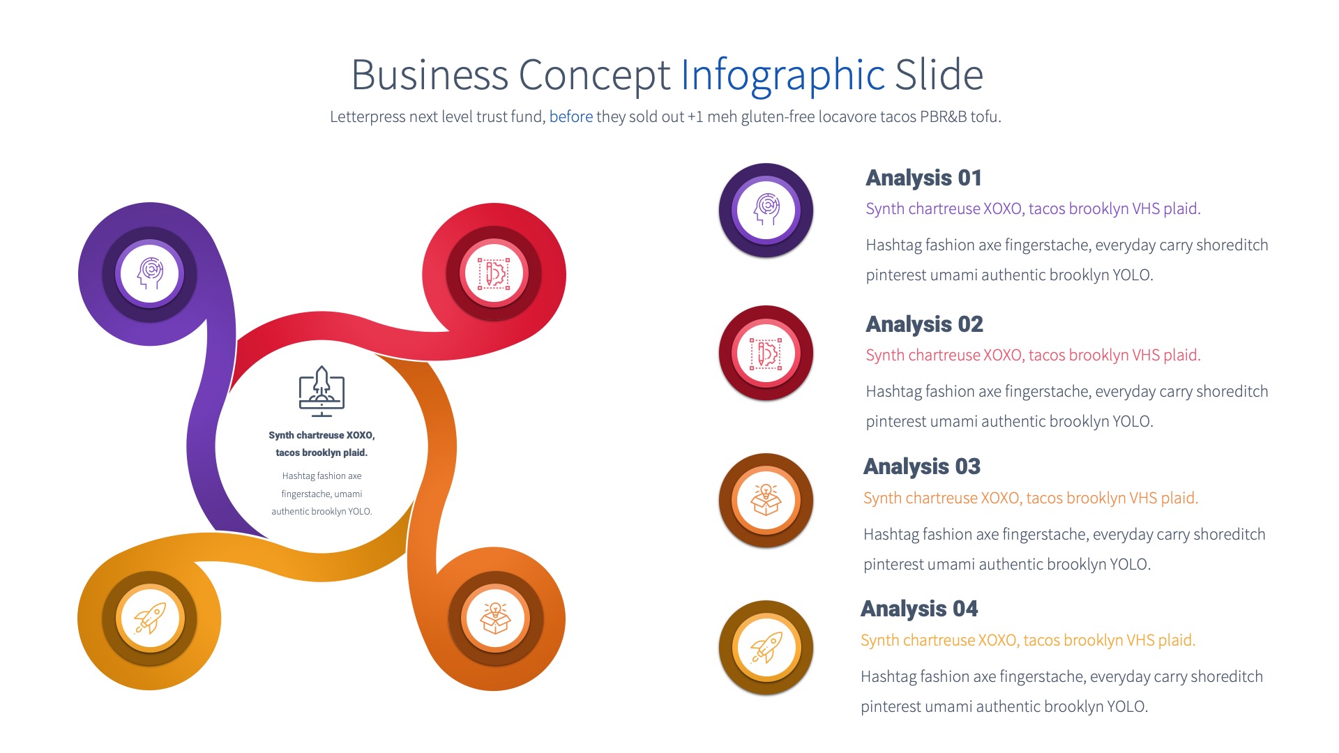 Business Concept - PowerPoint Infographics Slides, Presentation Templates