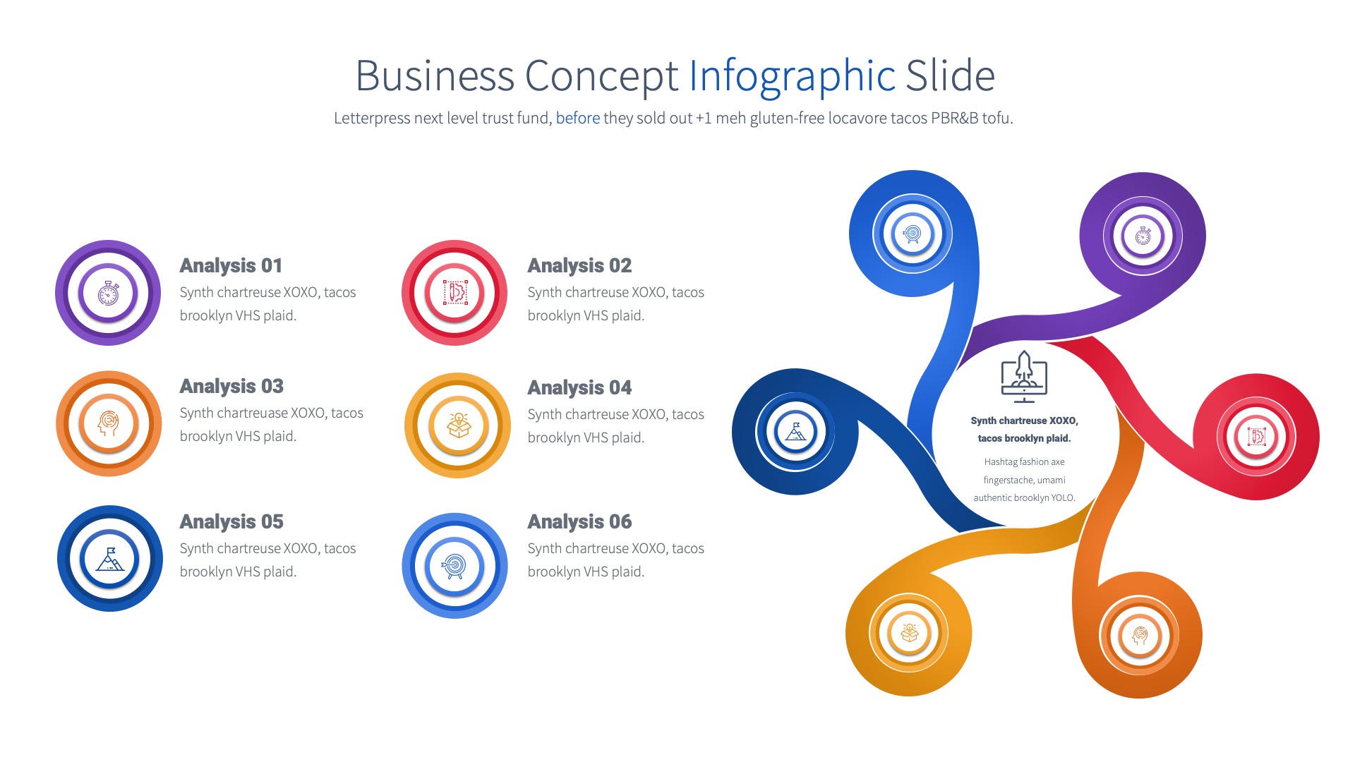 Business Concept - PowerPoint Infographics Slides, Presentation Templates