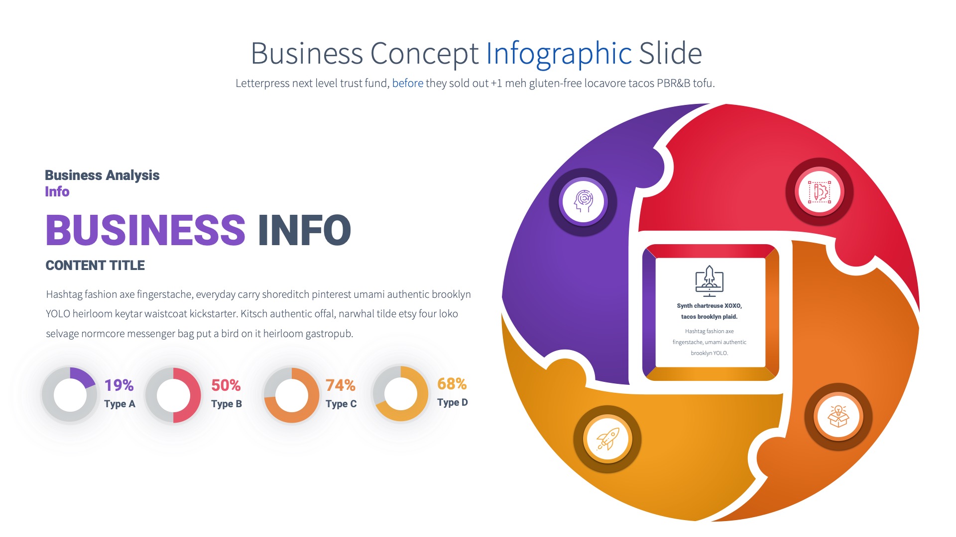Business Concept - PowerPoint Infographics Slides, Presentation Templates