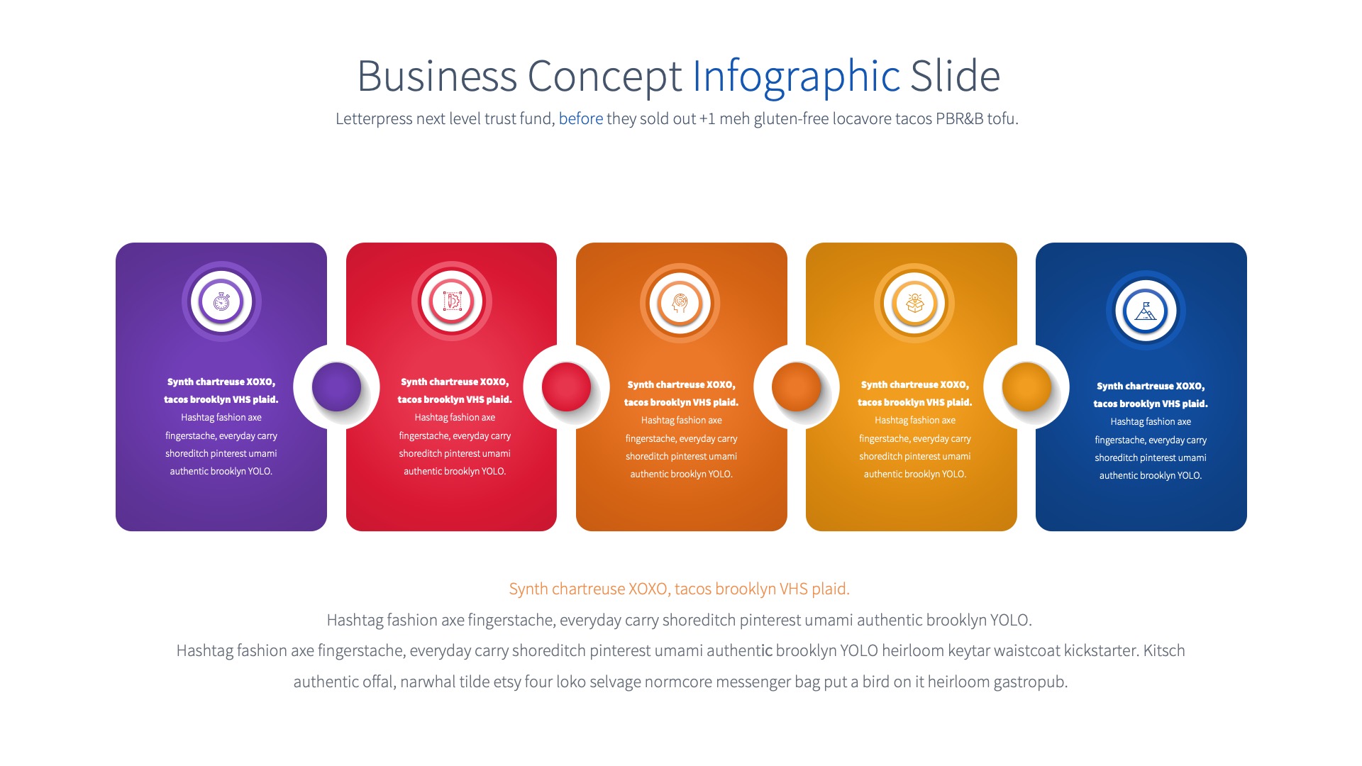 Business Concept - PowerPoint Infographics Slides, Presentation Templates